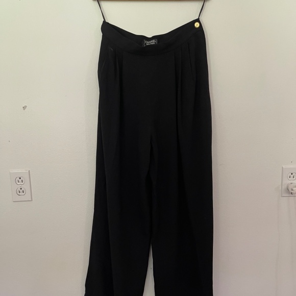 CHANEL | Pants & Jumpsuits | Vintage Chanel Wide Leg Slacks | Poshmark